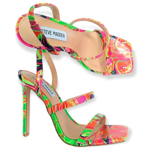 Steve Madden | Shoes | Steve Madden Grade Heeled Sandals Size 6m ...